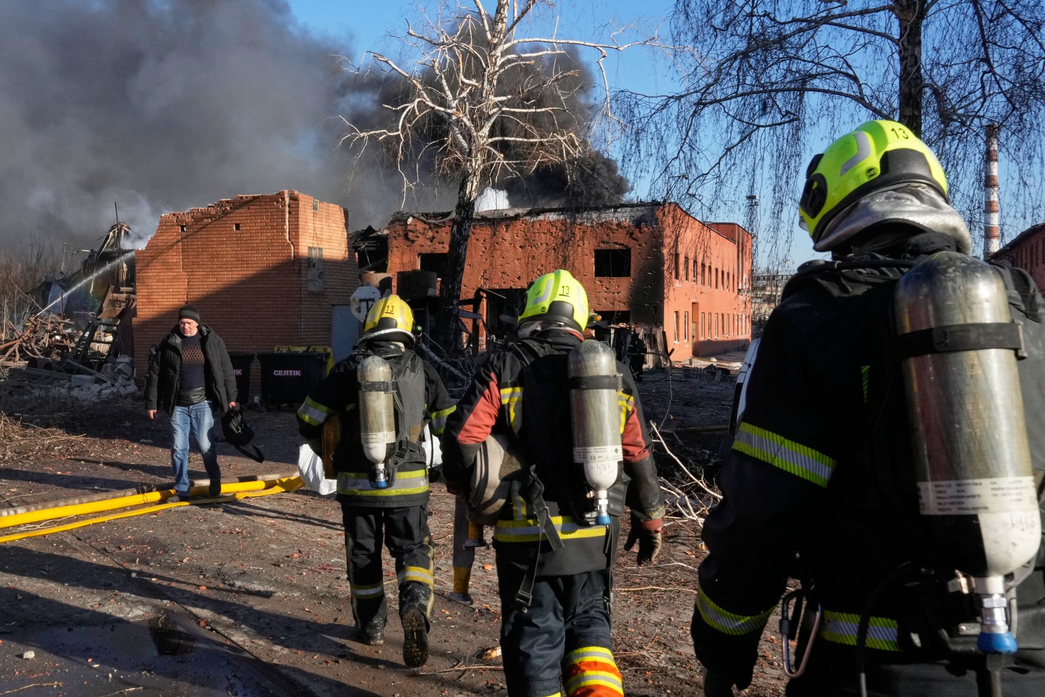 Photos of Russia's latest missile and drone attack on the Kyiv region