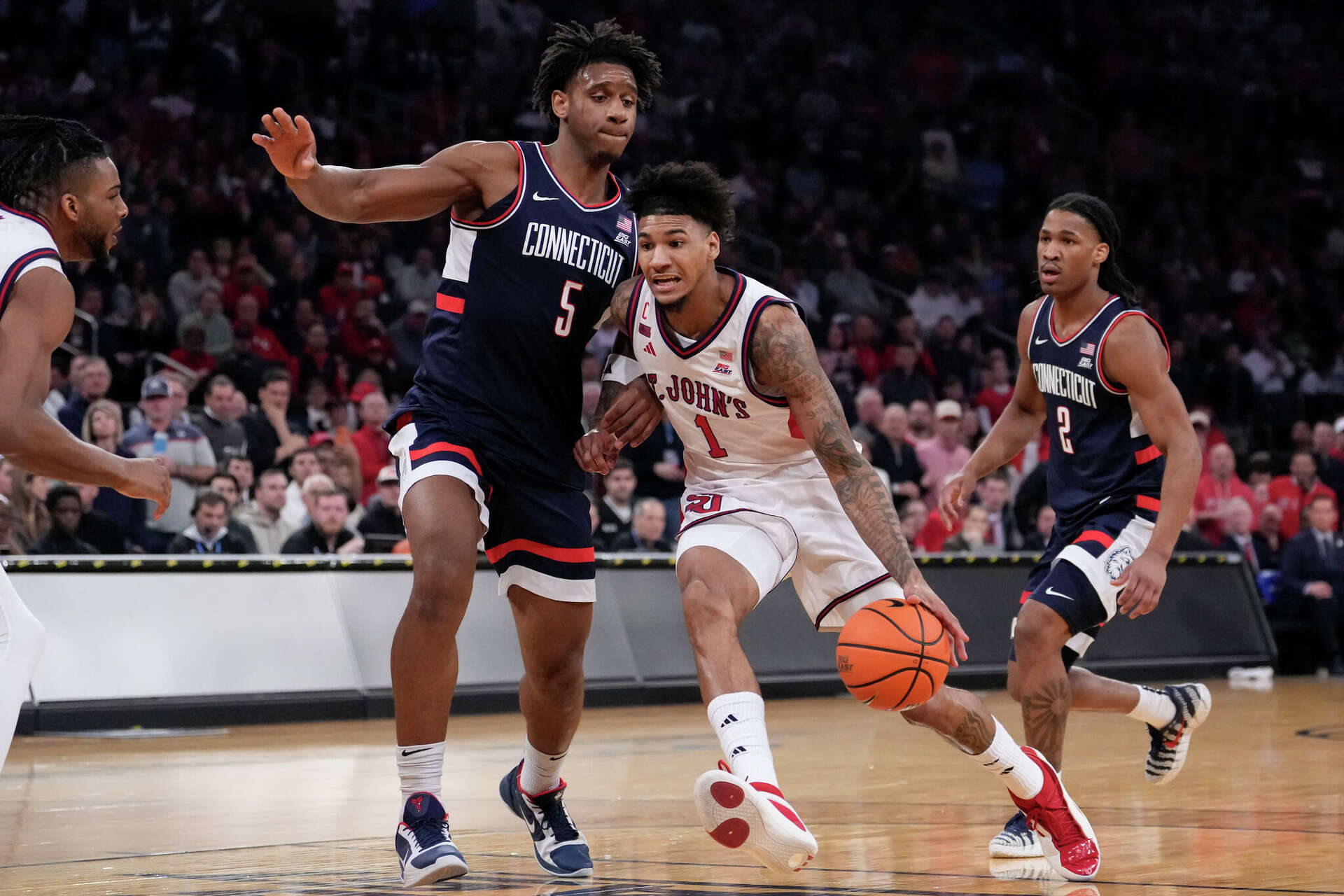UConn men's basketball routed by St. John's for Big East title