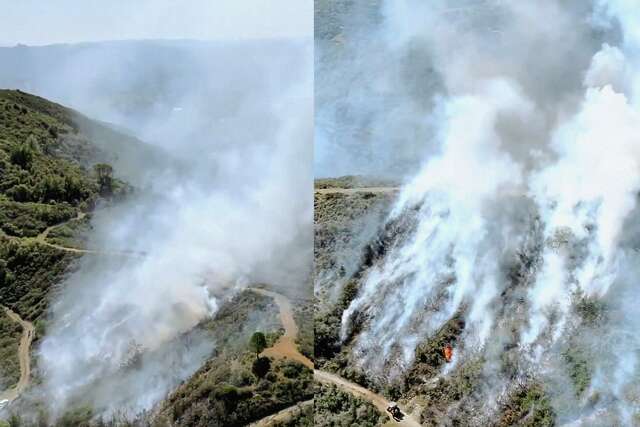 Sonoma Co.: Cal Fire Crews Work On Prescribed Fire West Of Cloverdale