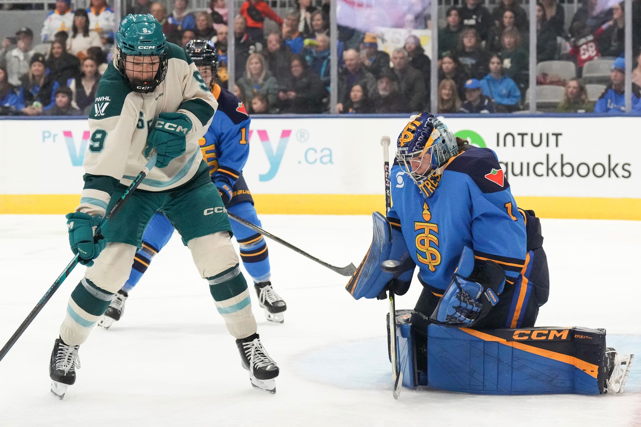 Raygan Kirk makes 33 saves, earns first PWHL shutout as the Sceptres ...