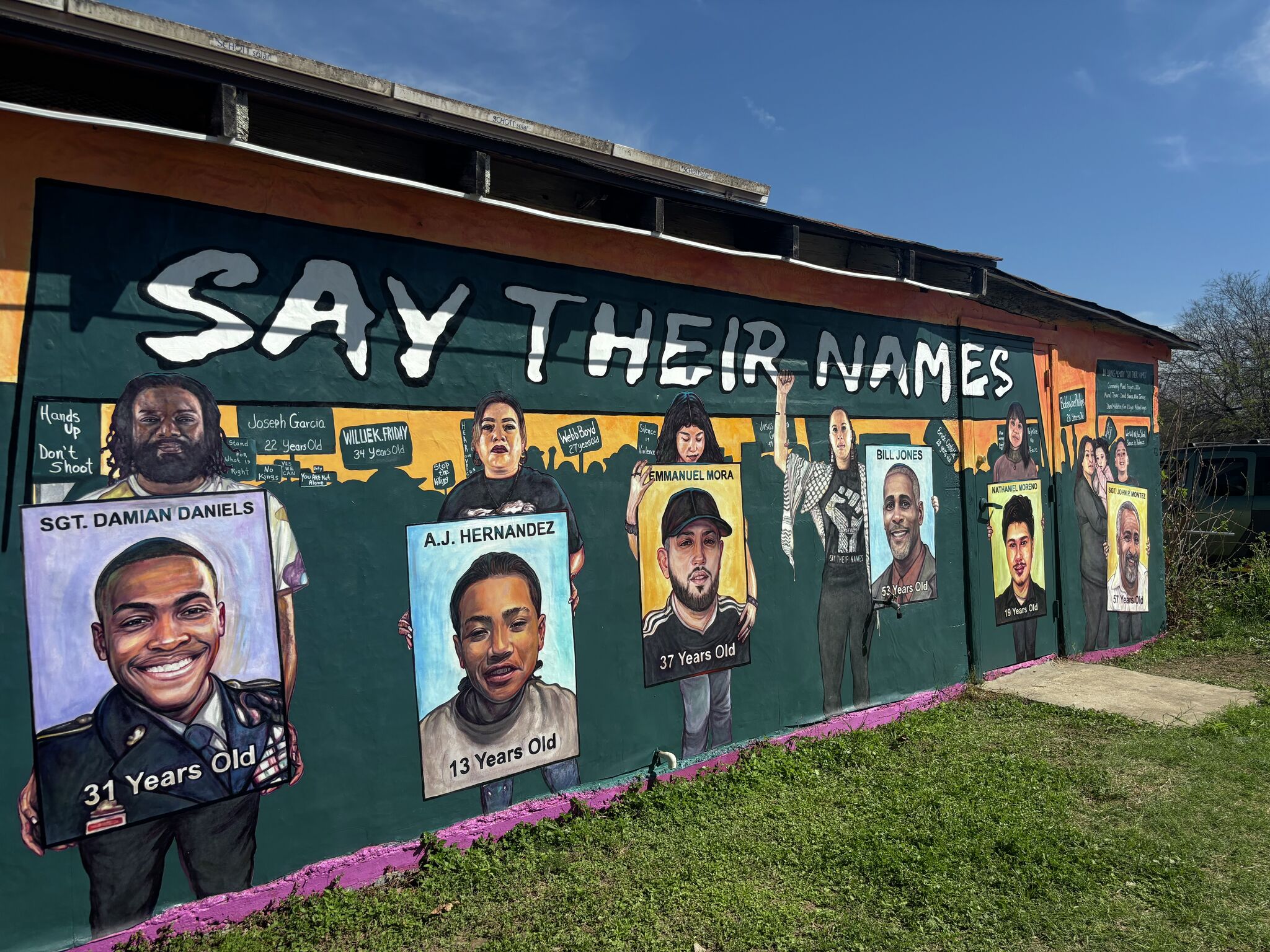 Renewed 'Say Their Names' mural unveiled after vandalism
