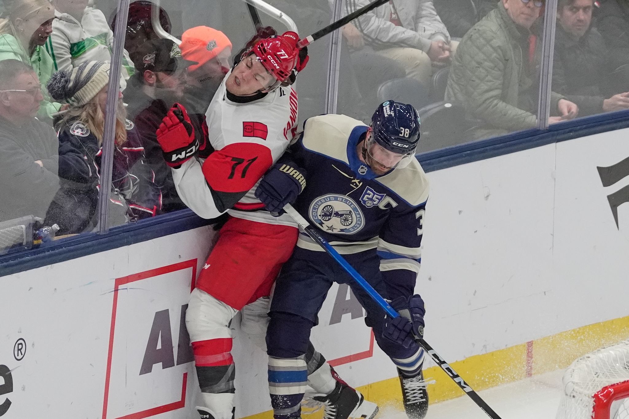 Charlie Coyle's 4-point night leads the Blue Jackets to a 5-1 win over ...