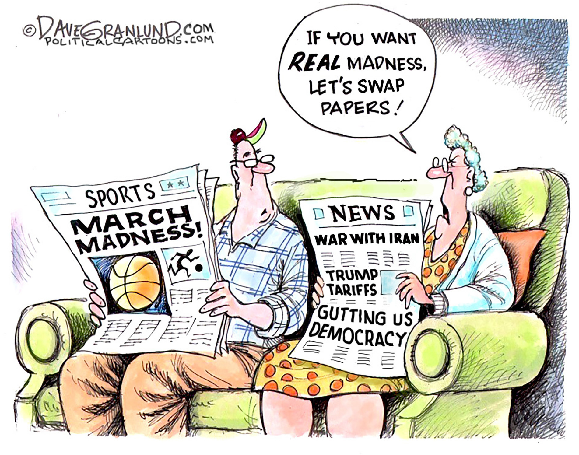Opinion cartoon: March madness