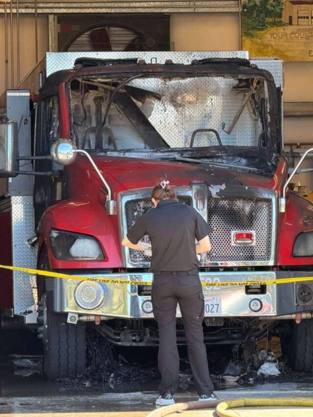 Santa Cruz Co.: Update: Arson To Blame For Fire Truck Blaze, Sheriff's ...