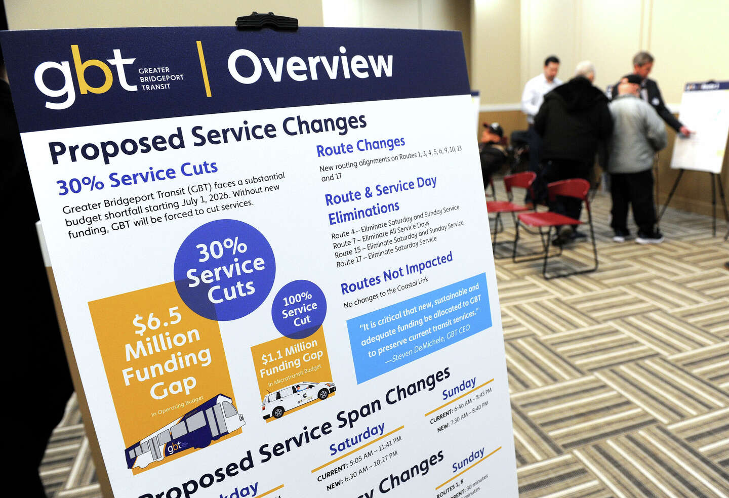 Greater Bridgeport Transit warns of 30% service cuts to bus service