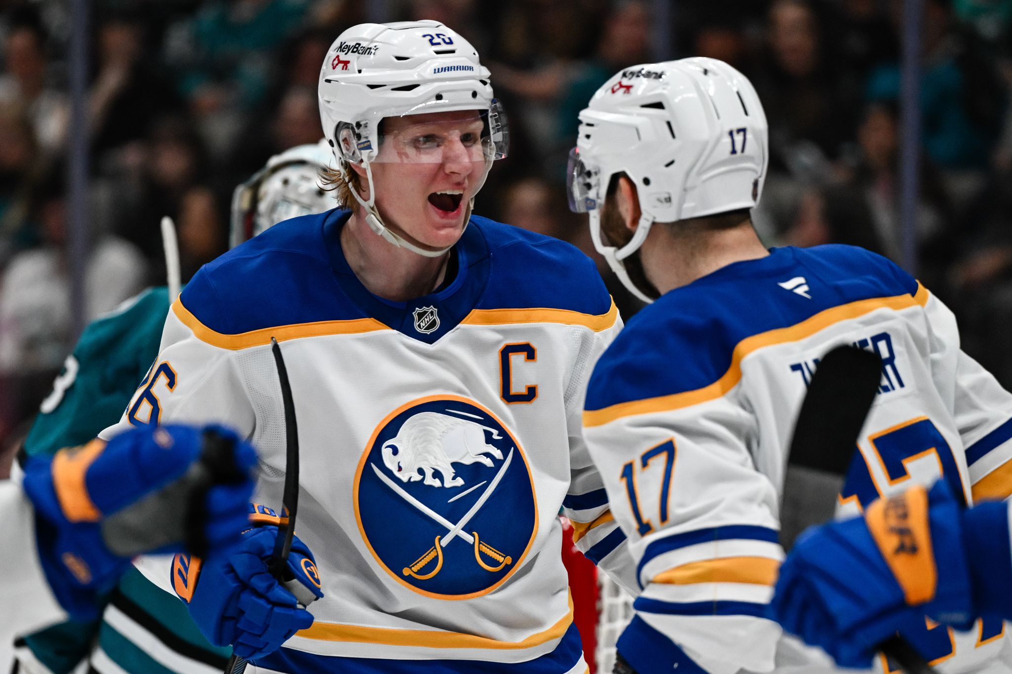 Fiancee of Sabres' Rasmus Dahlin's attends first game in Buffalo since ...