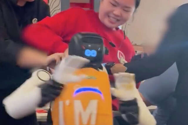 The story behind dancing robot that went wild in Cupertino restaurant