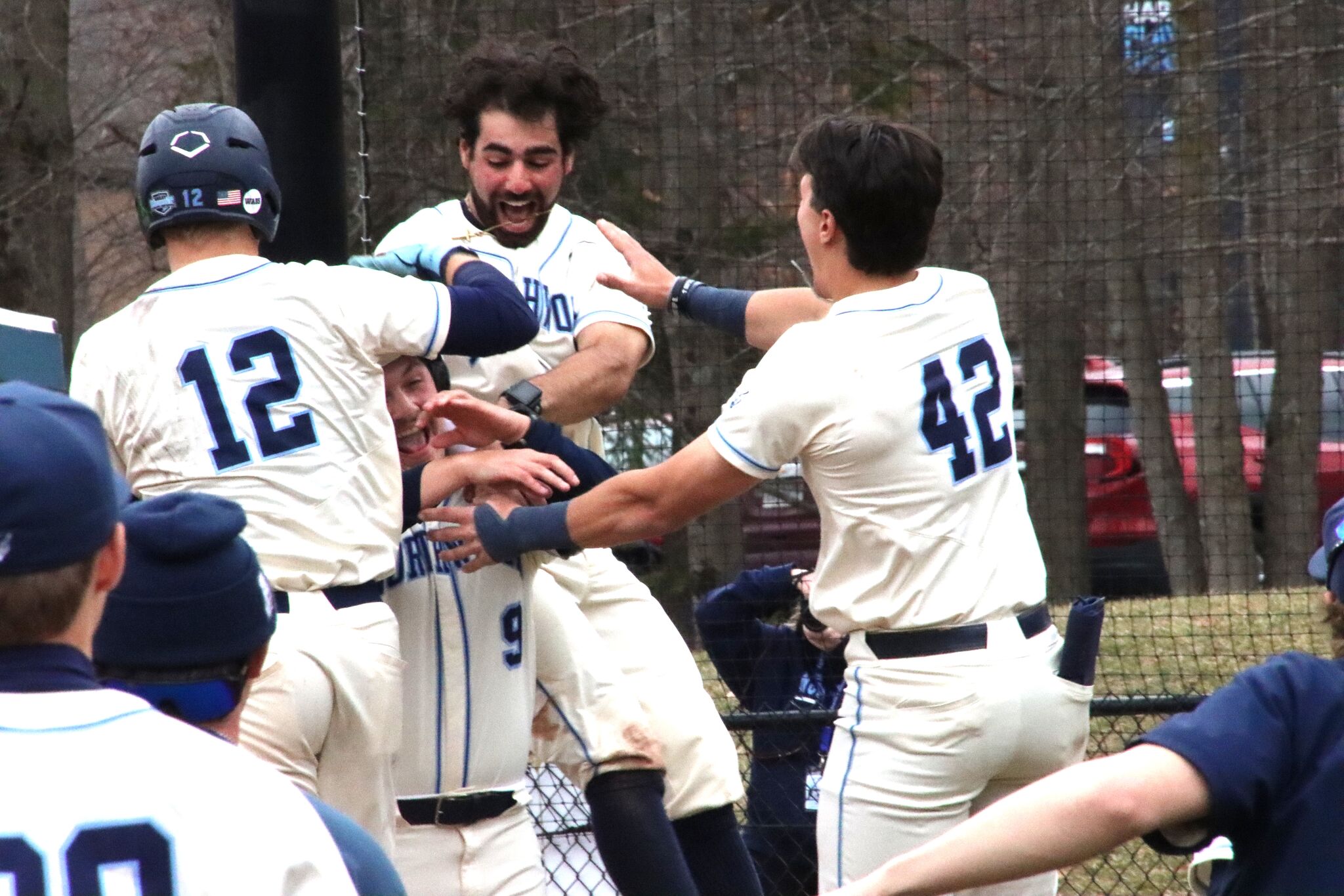 NU baseball opens home sked with split