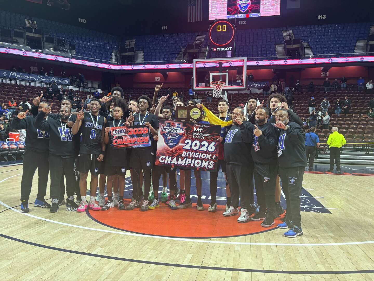 West Haven outlasts Staples in 3 OTs for CIAC D1 boys basketball title