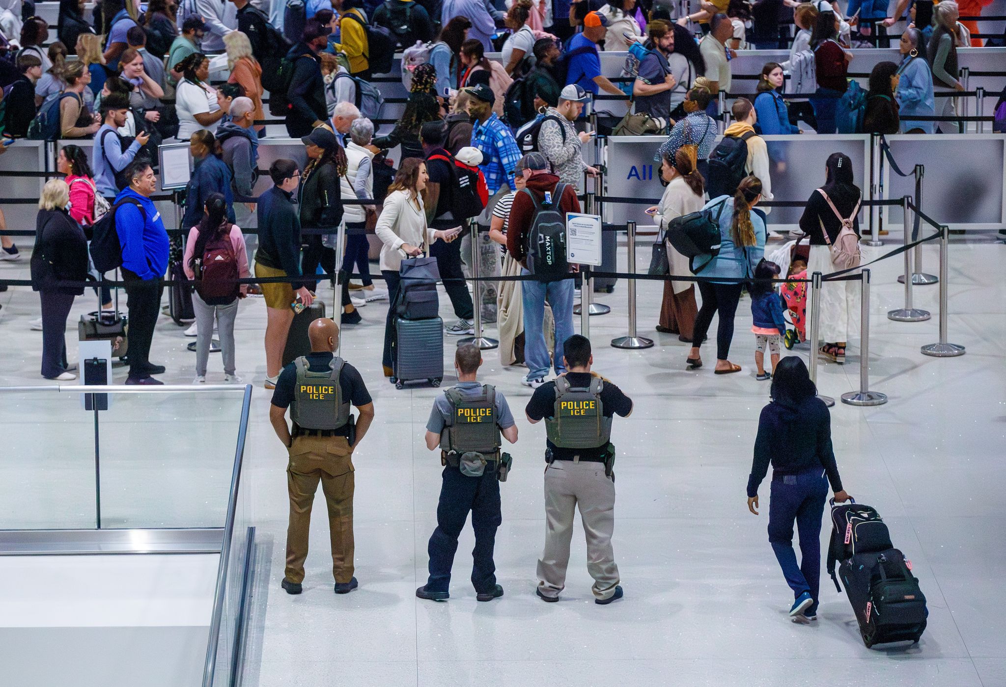 ICE officers aren't trained in airport security. Can they help ease ...
