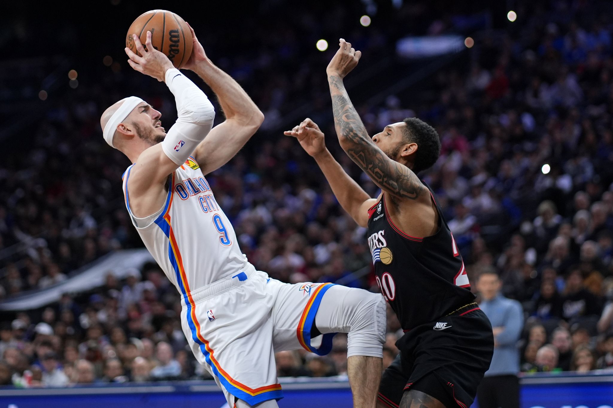 Thunder beat short-handed 76ers for 12th straight win