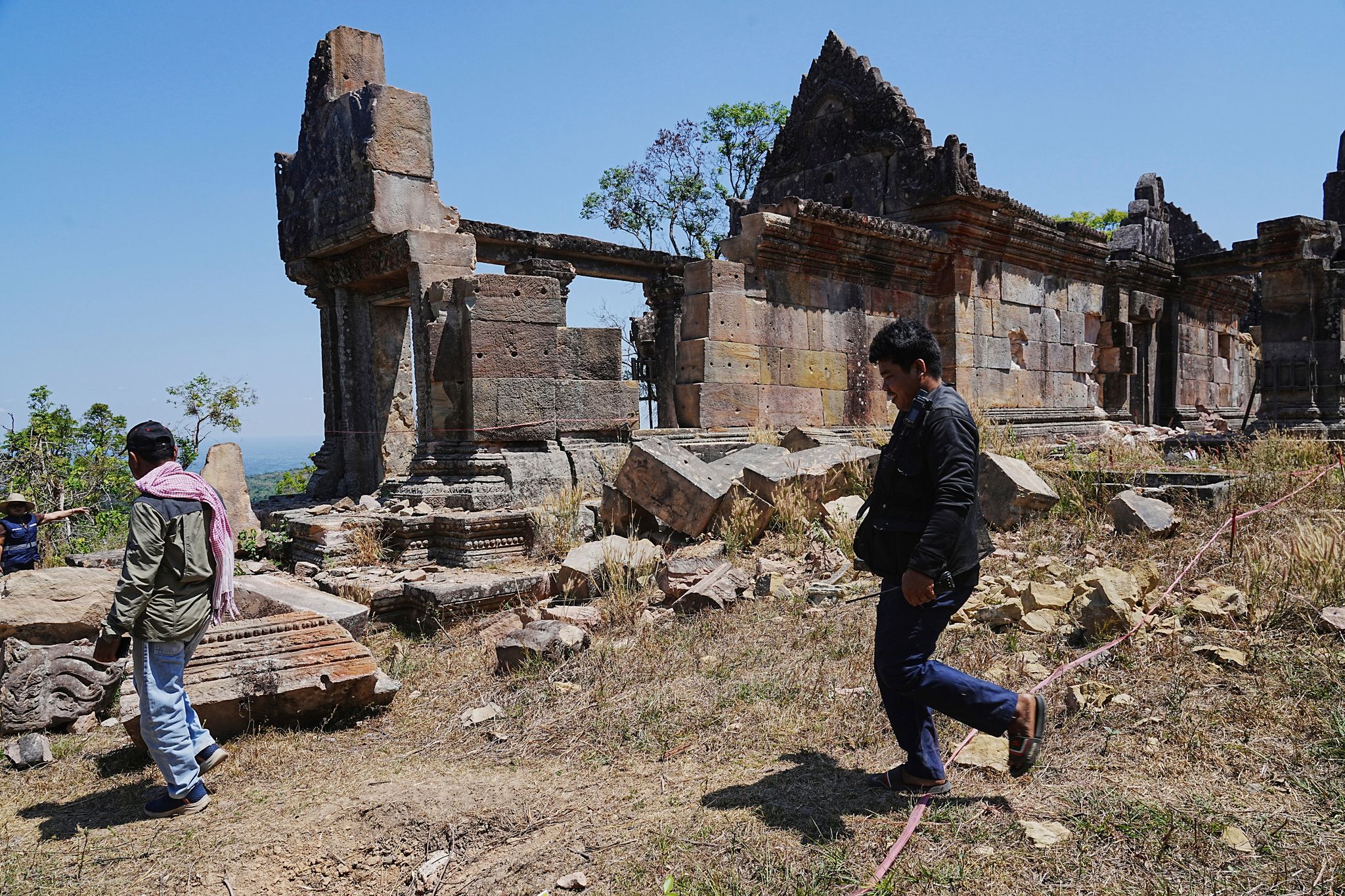 A 1,000-year-old cliff-top temple lies battered after Cambodia-Thailand ...