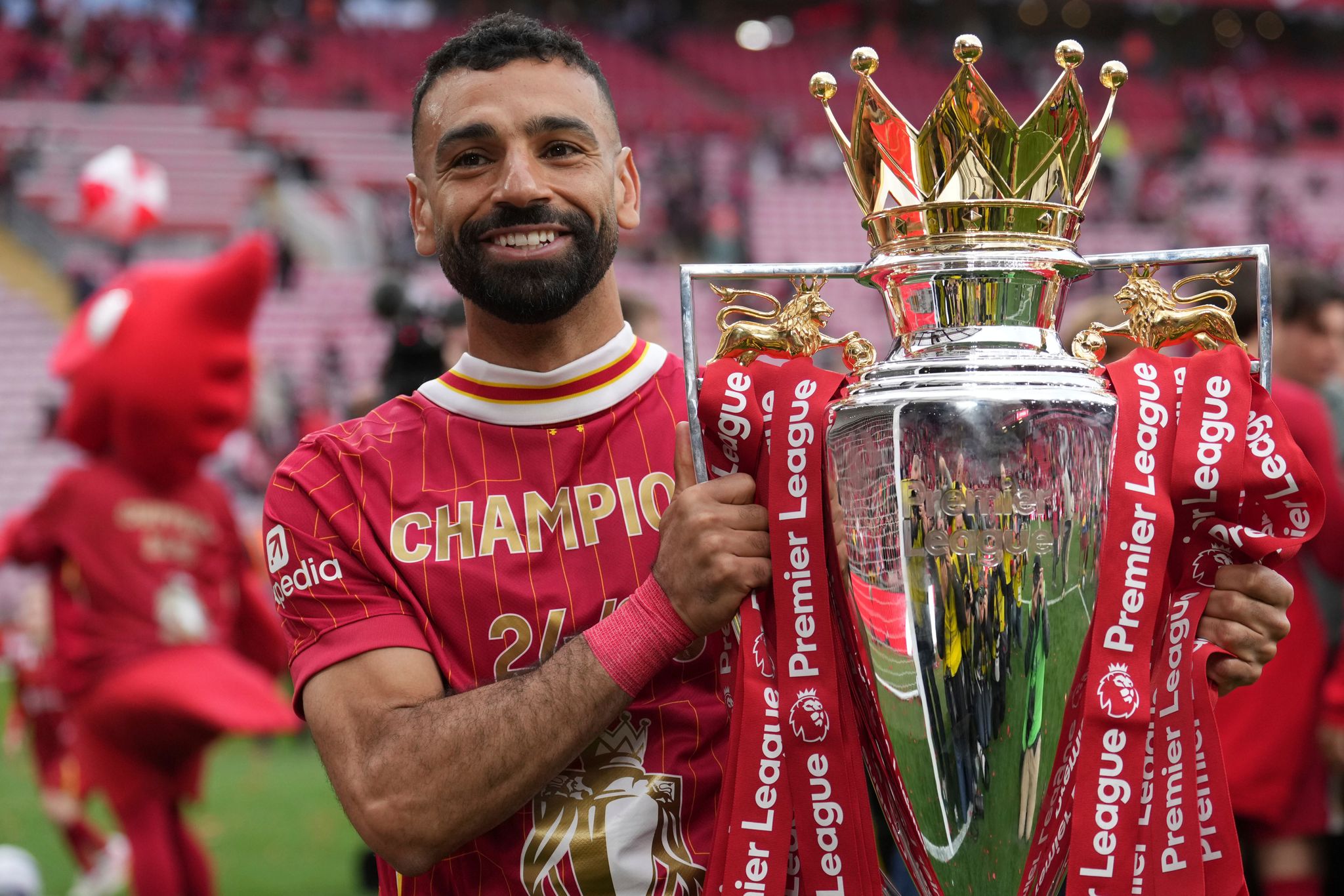 A look at Mohamed Salah's trophy-laden career at Liverpool, in numbers