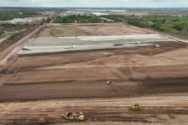 Tesla chip design plant construction in Austin| Photos