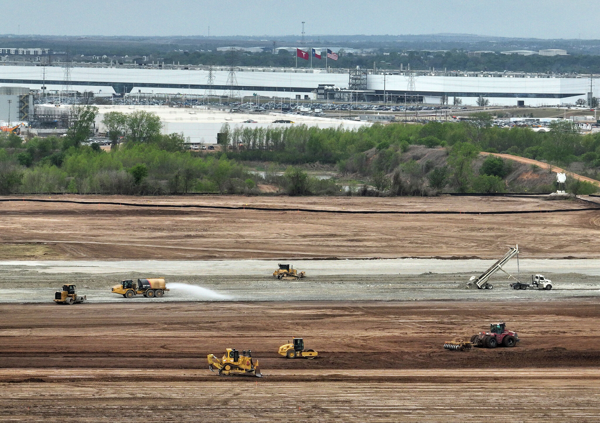 Tesla chip design plant construction in Austin| Photos