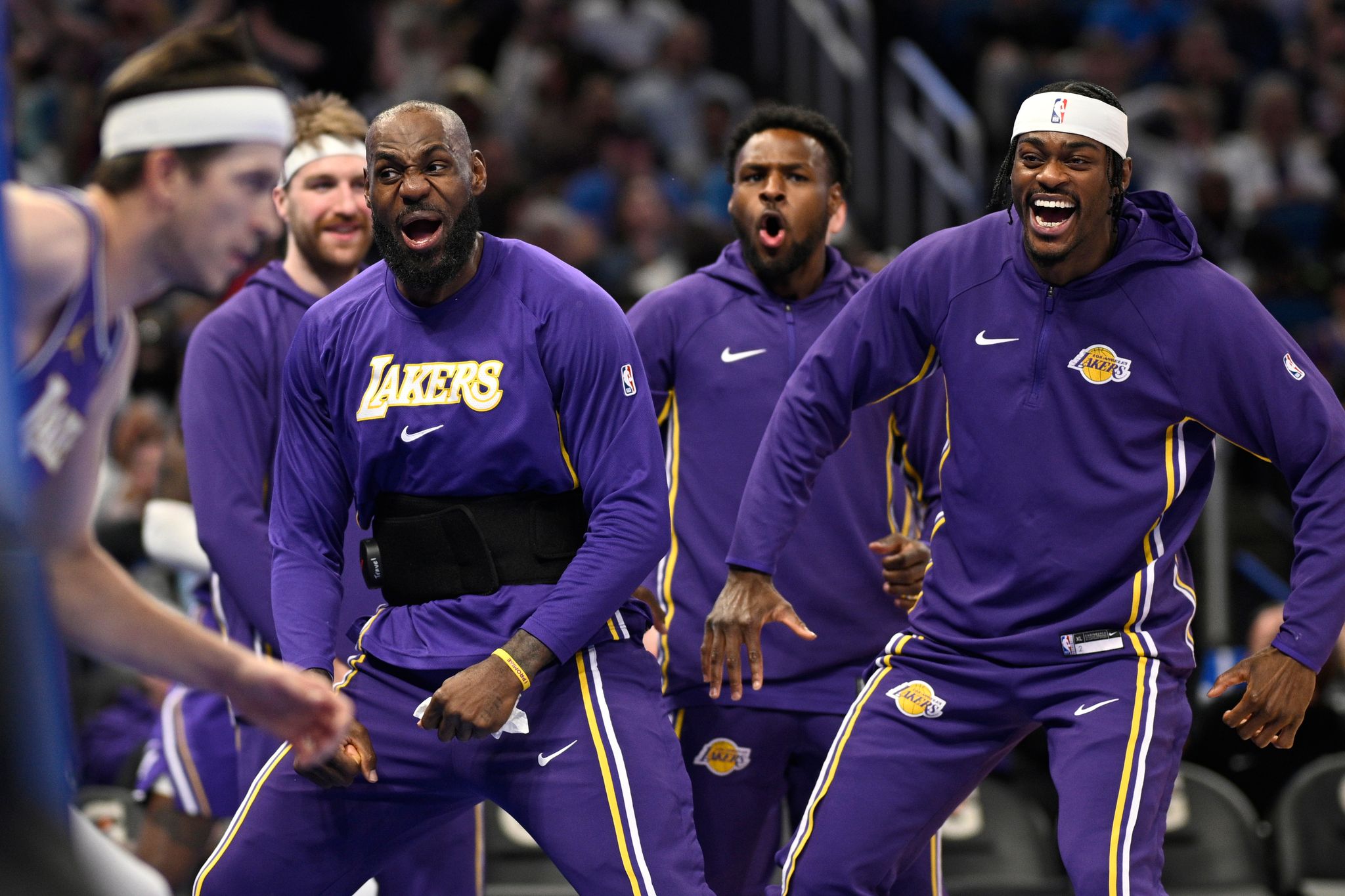 LeBron passes to Bronny for a 3-pointer and the NBA's first father-son ...