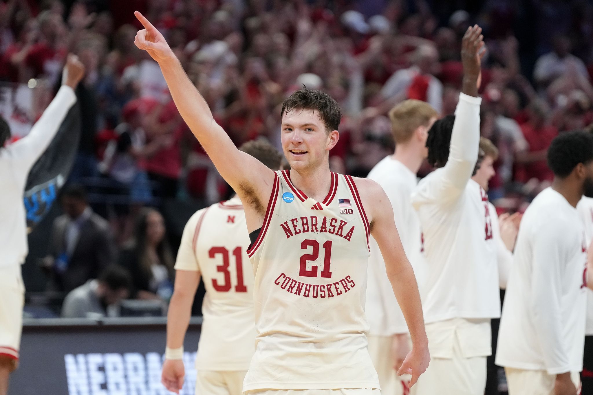 Pryce Sandfort and Nebraska take on transformed Iowa team in NCAA Tournament clash