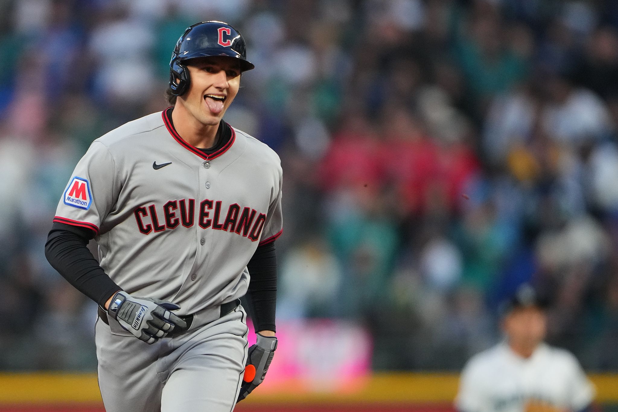 Rookie Chase DeLauter homers twice in 1st regular-season game ...