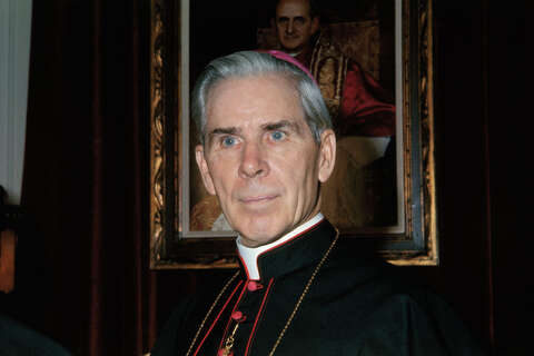 Fulton Sheen beatification mass at St. Louis Dome, hosted pope in 1999