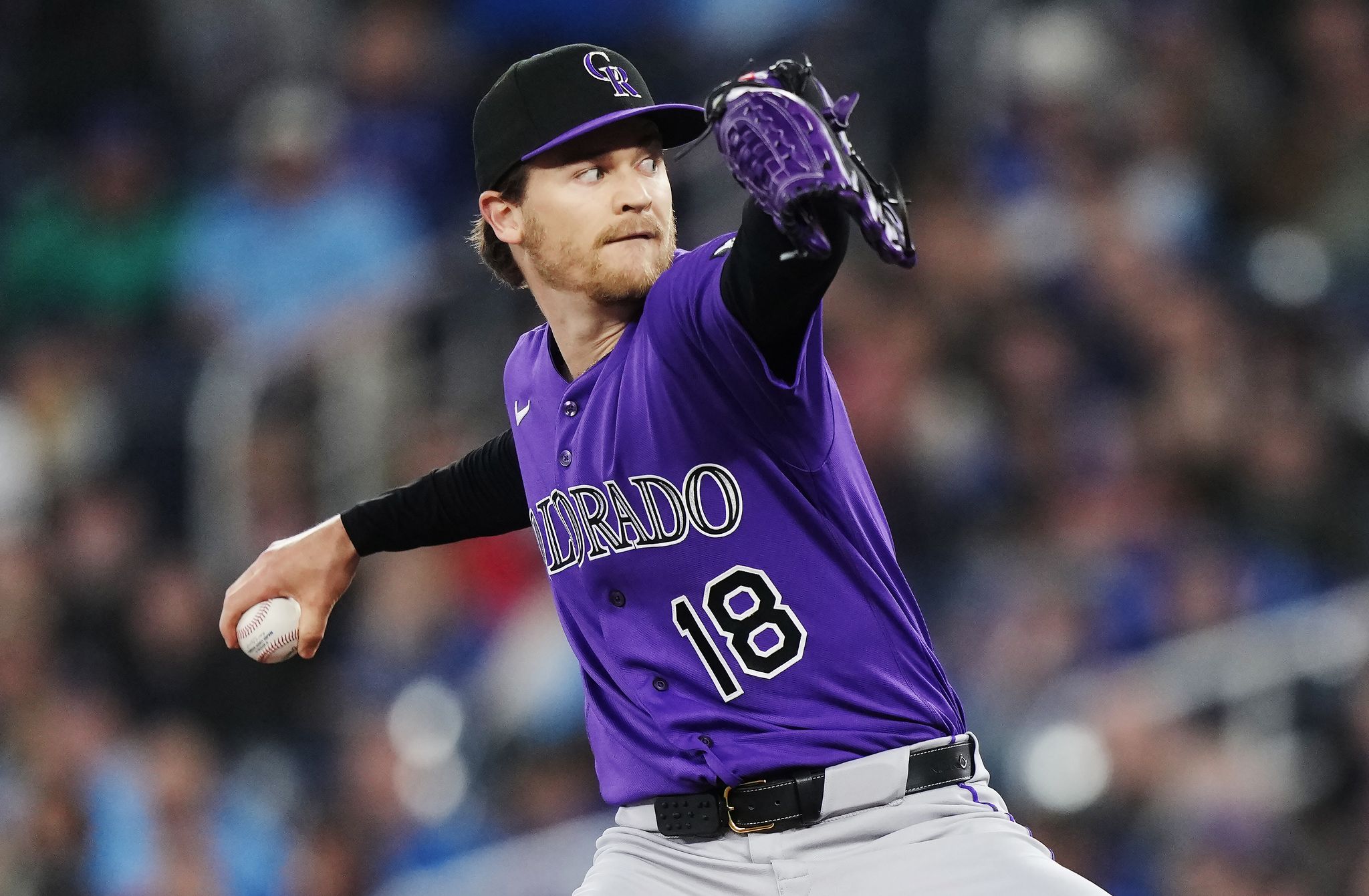 Rockies RHP Ryan Feltner leaves 2 batters after being hit by 106 mph ...
