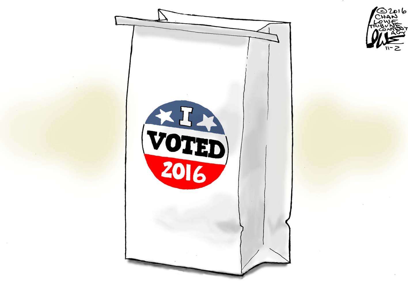 Editorial cartoon: Ken Paxton's baggage