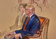 Whispers in the Supreme Court as Trump takes a front-row seat for oral ...