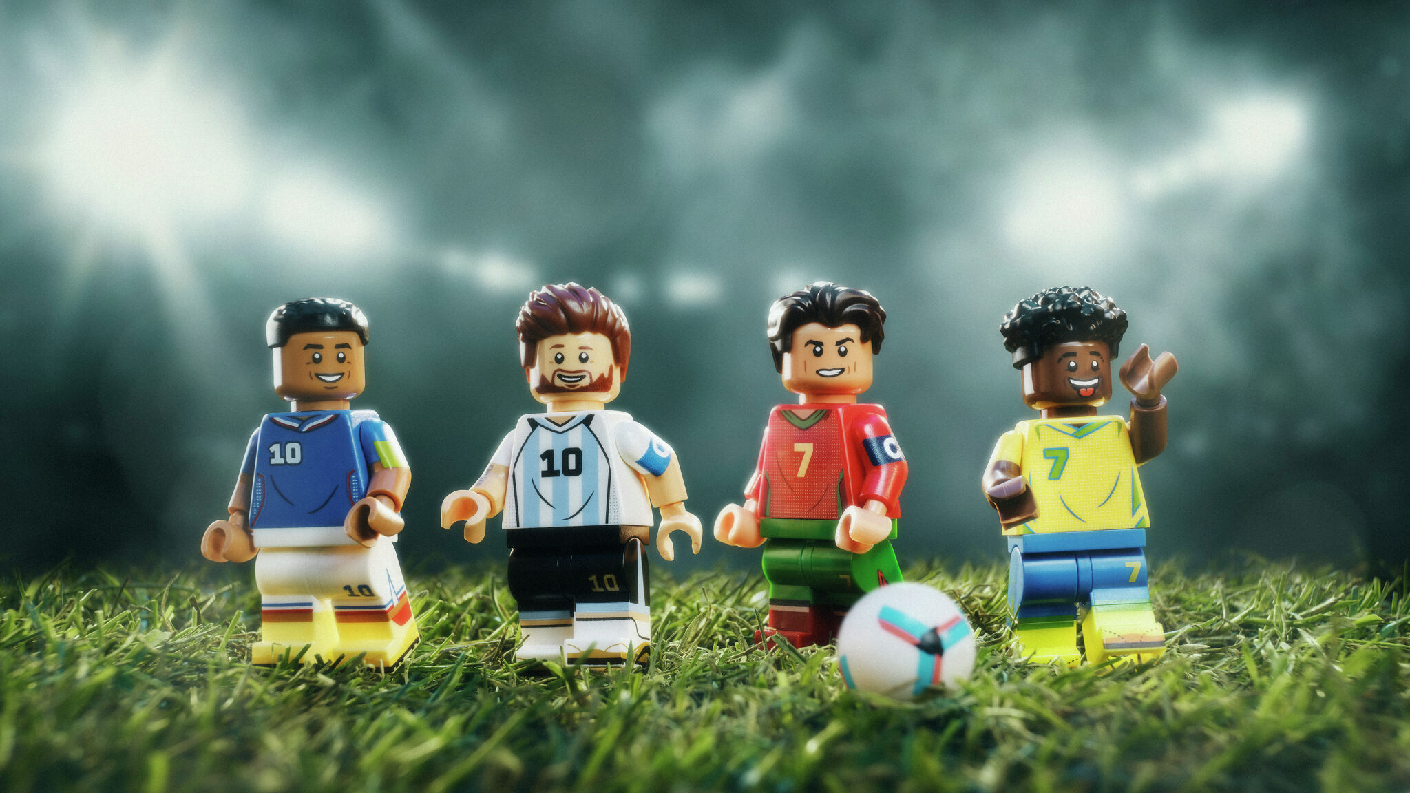 Lego World Cup sets feature Ronaldo, Messi, Mbappé, Vini Jr.