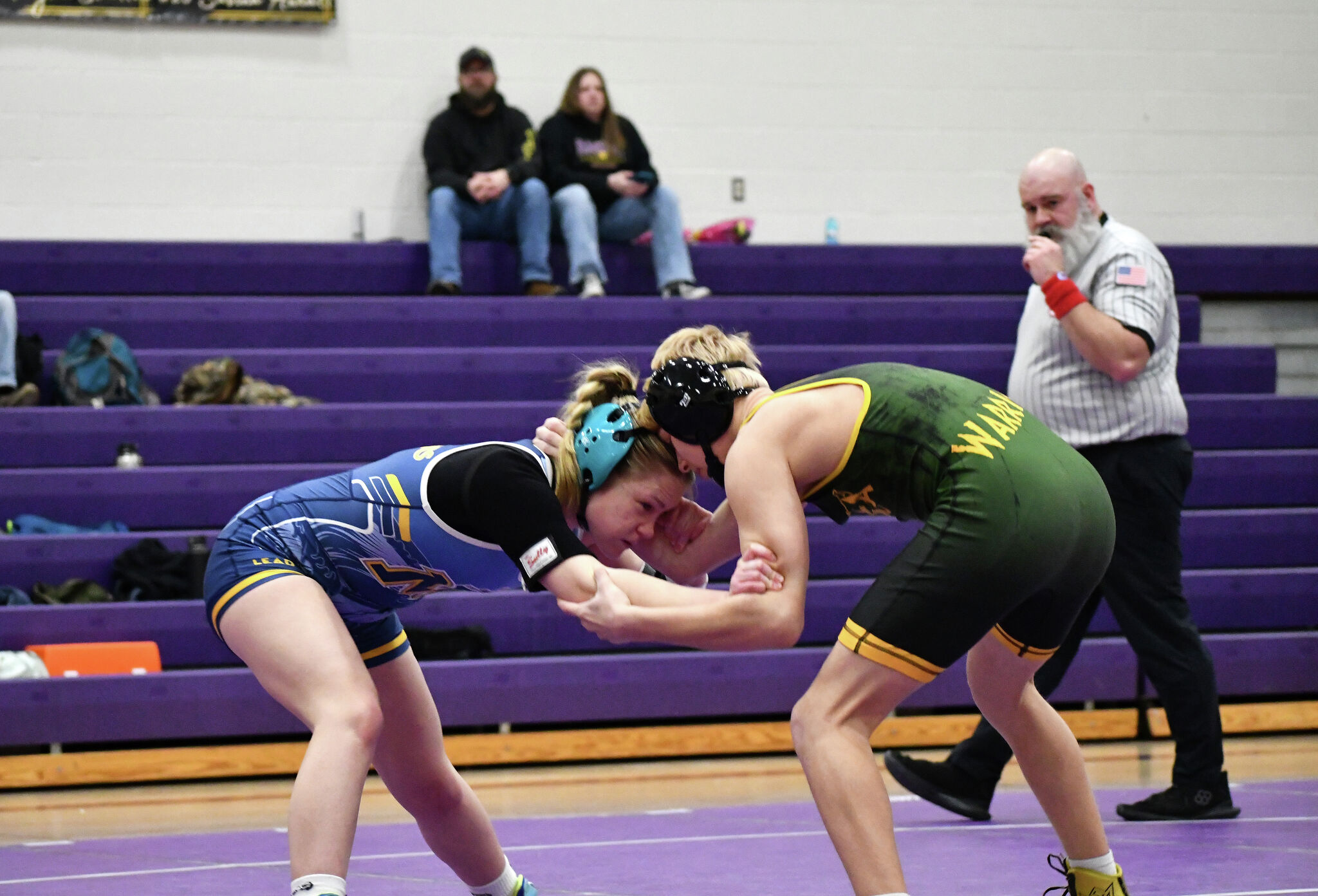 Hailey Johnson competes at NCWA wrestling championships