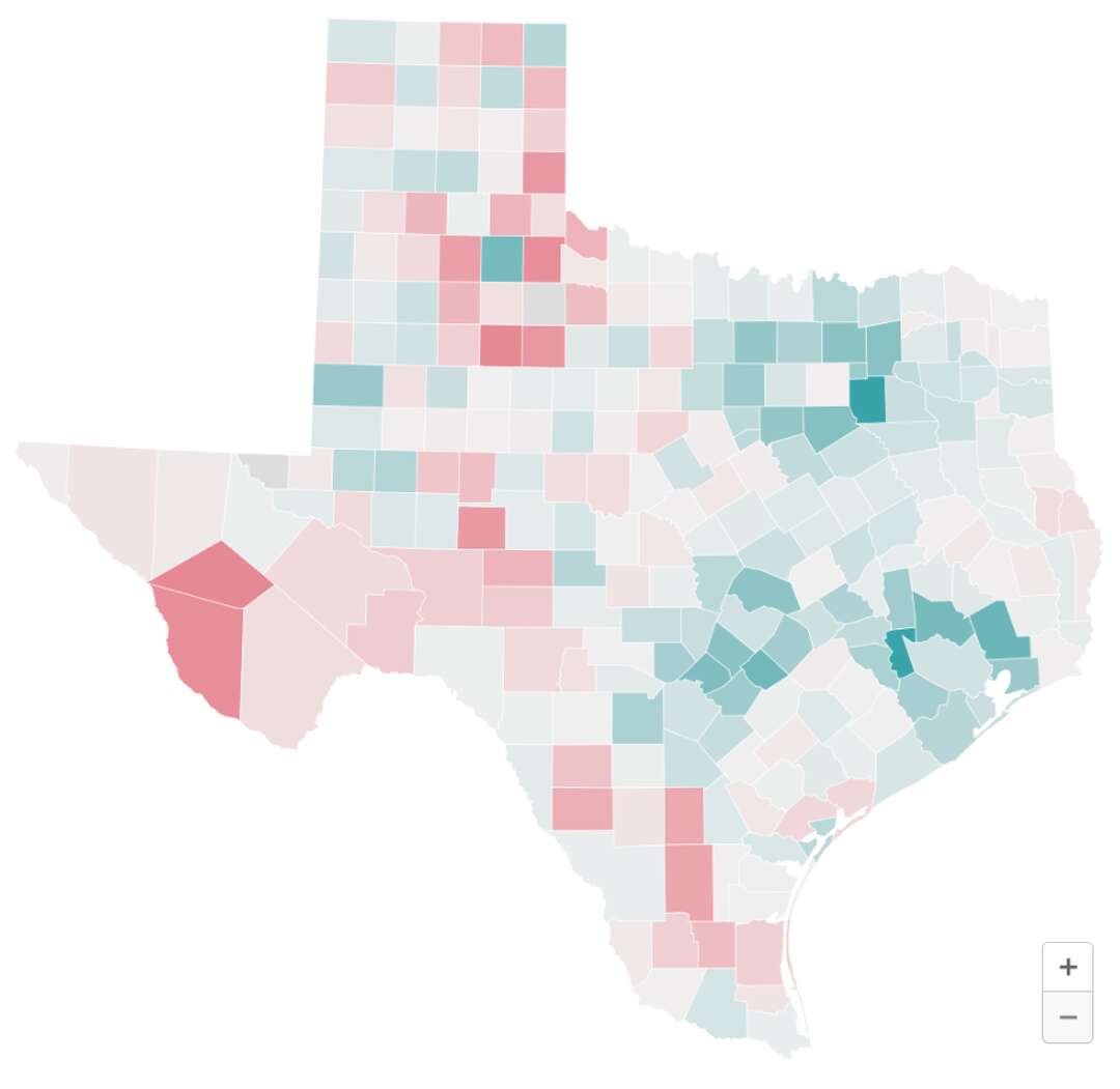Texas demographics: See counties with the most 2025 population growth