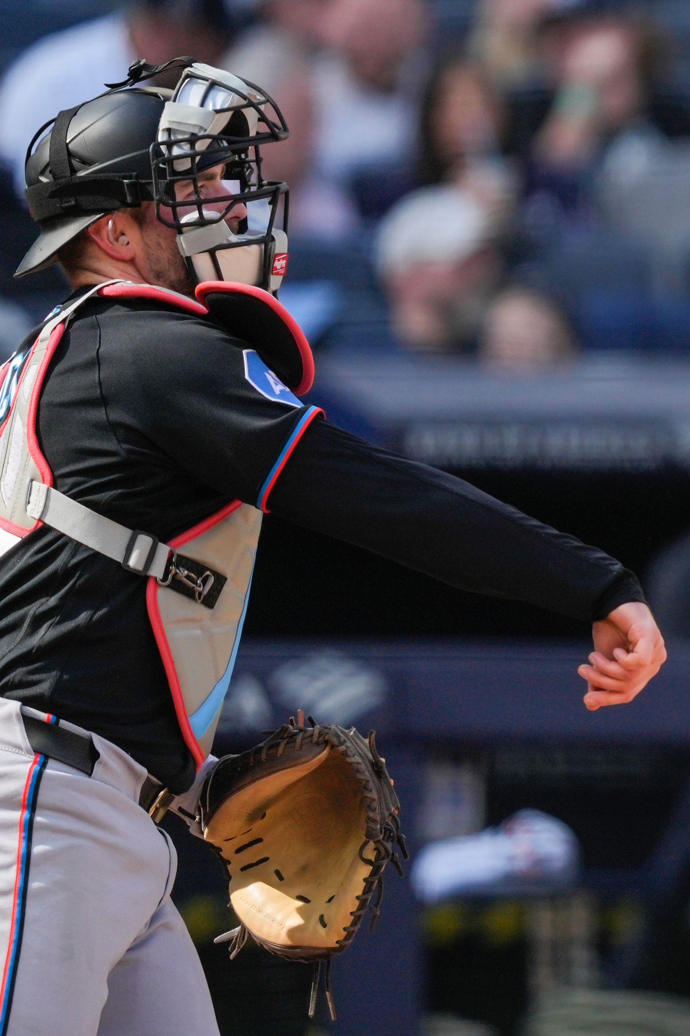 Marlins catcher Liam Hicks is struggling to throw out would-be base ...