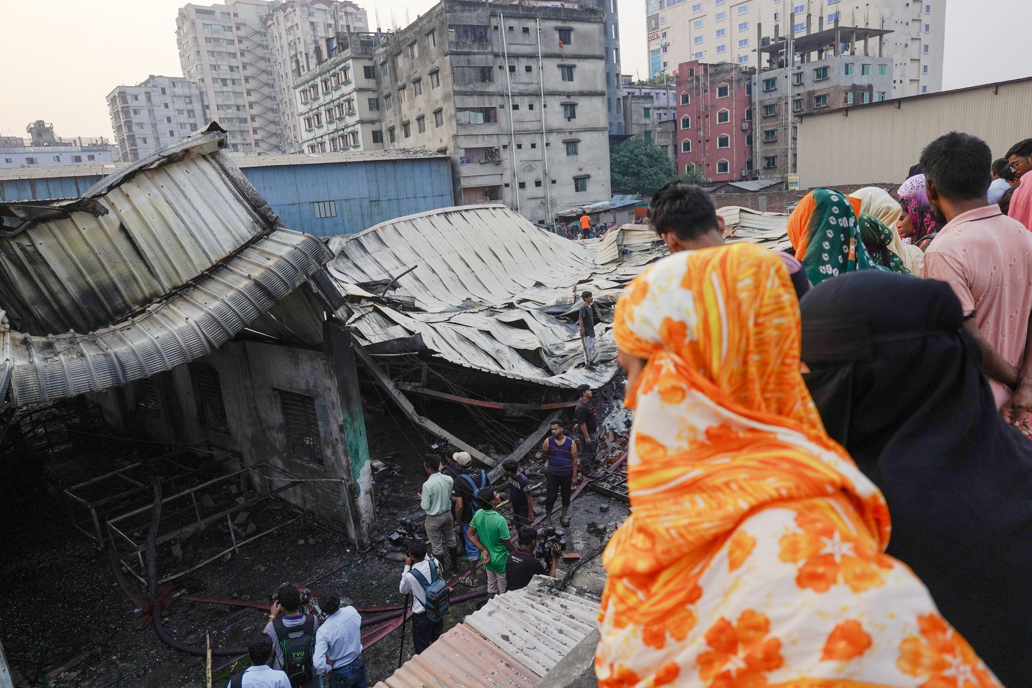 A fire at a gas lighter factory near Bangladesh's capital kills 5 people