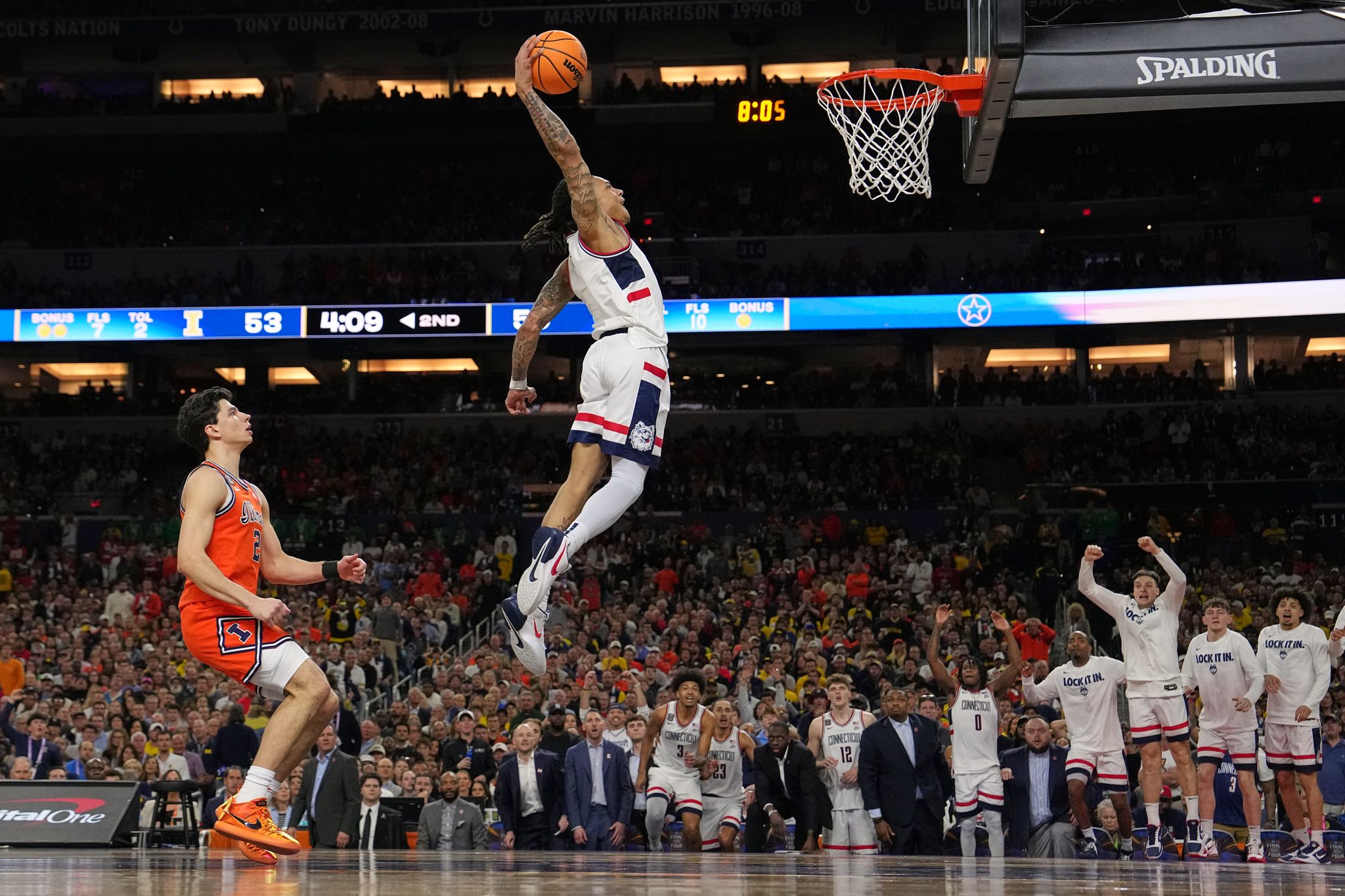UConn's Solo Ball, Michigan's Yaxel Lendeborg both dealing with ...
