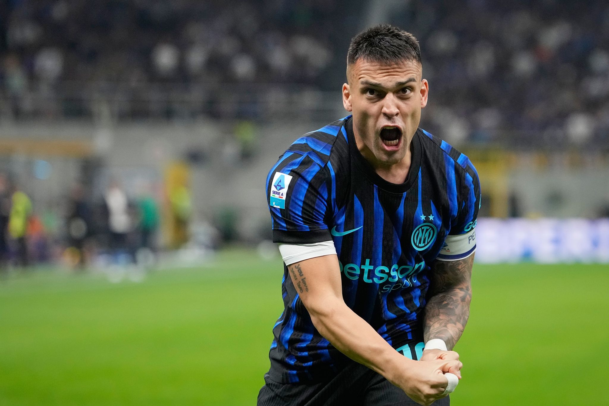 Lautaro Martinez's brace helps Inter rout Roma 5-2 to get Serie A title ...