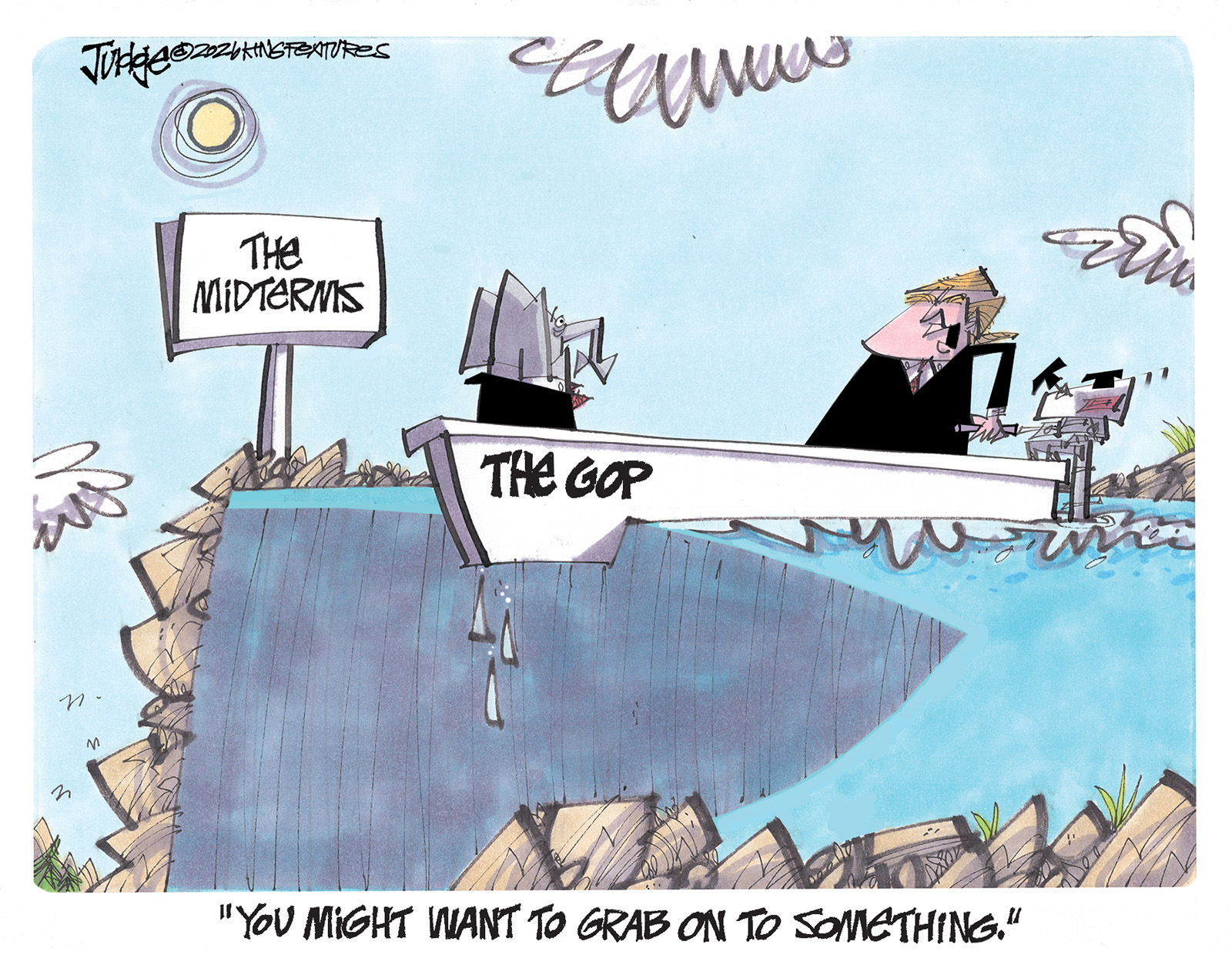 Opinion cartoon: Rough waters