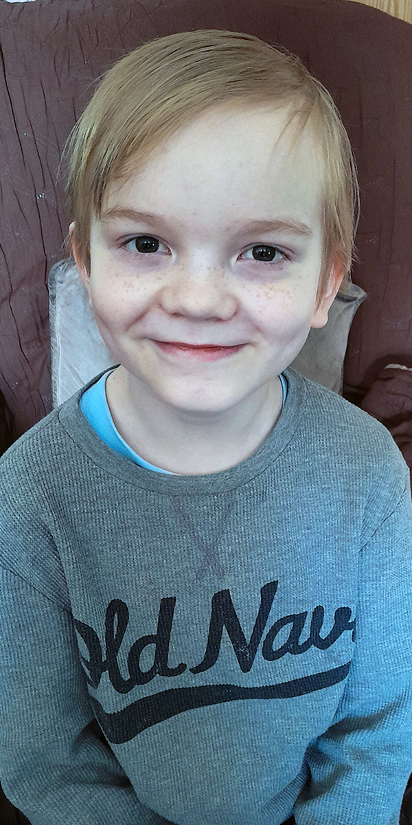 Caleb Adyn Davidson celebrating his 10th birthday