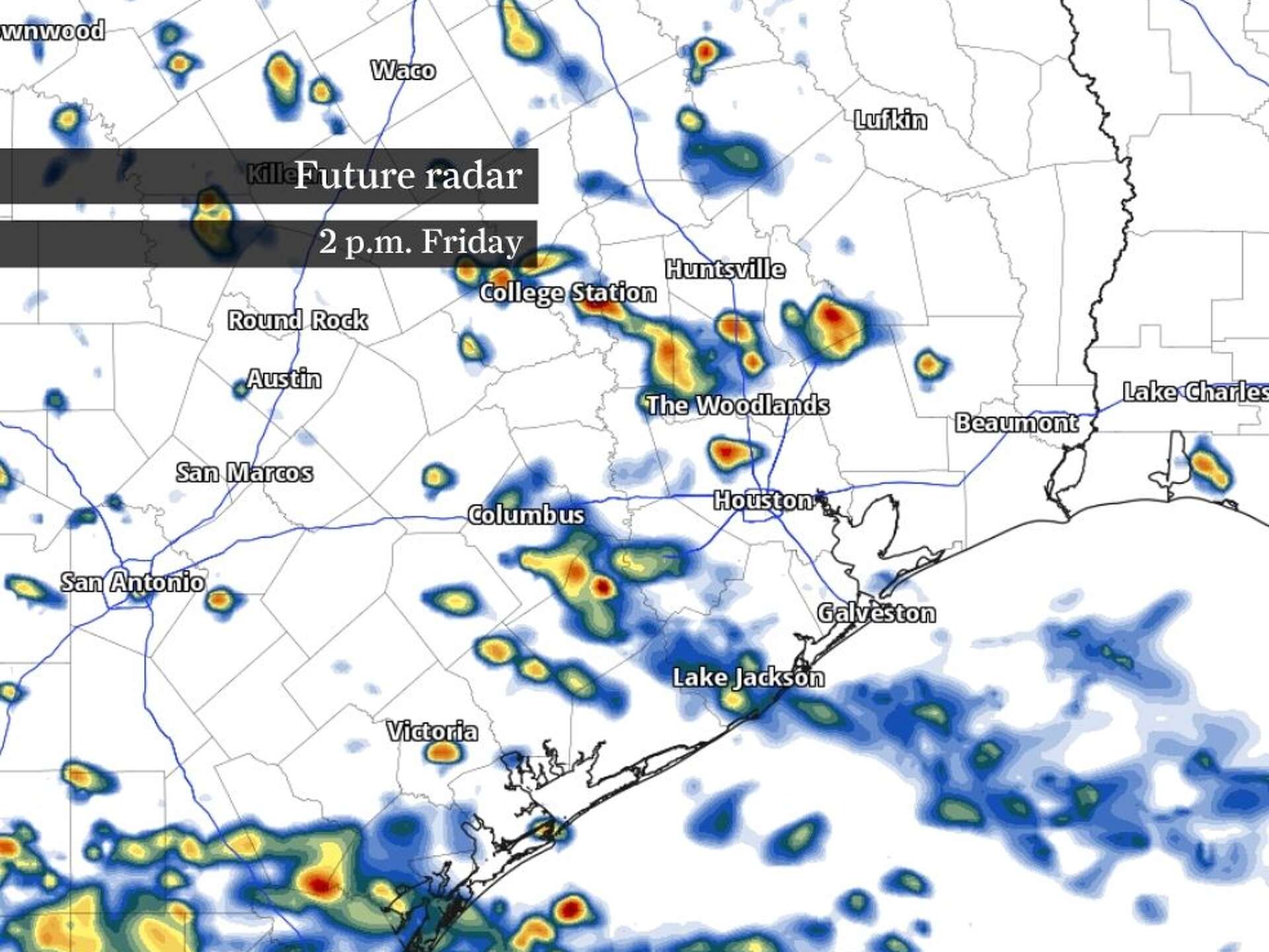 Houston storm chances rise with severe weather risk across Texas