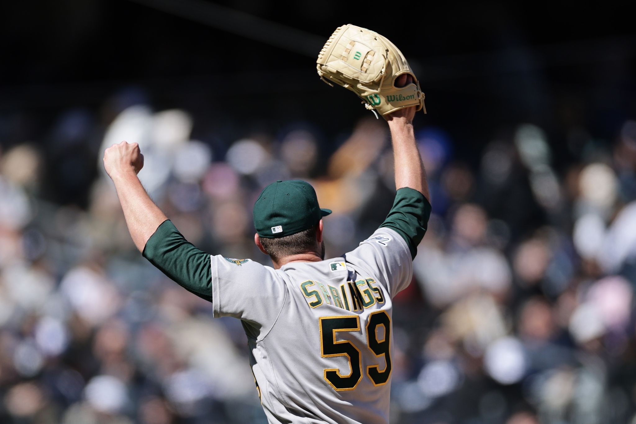 Jeffrey Springs takes no-hitter into seventh, combines on 1-hitter as A ...