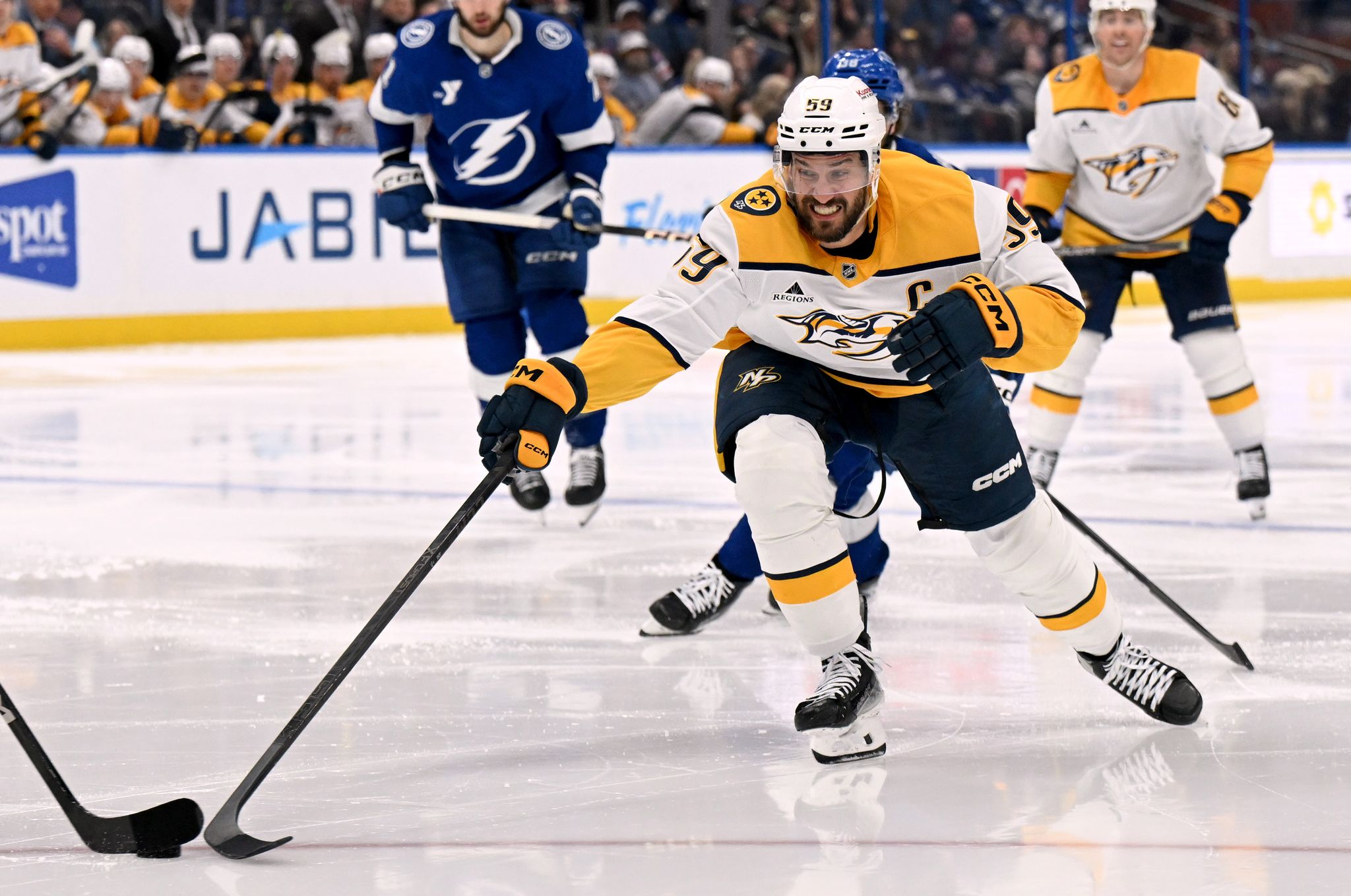 Predators' Josi scratched after pregame warmups due to upper-body injury