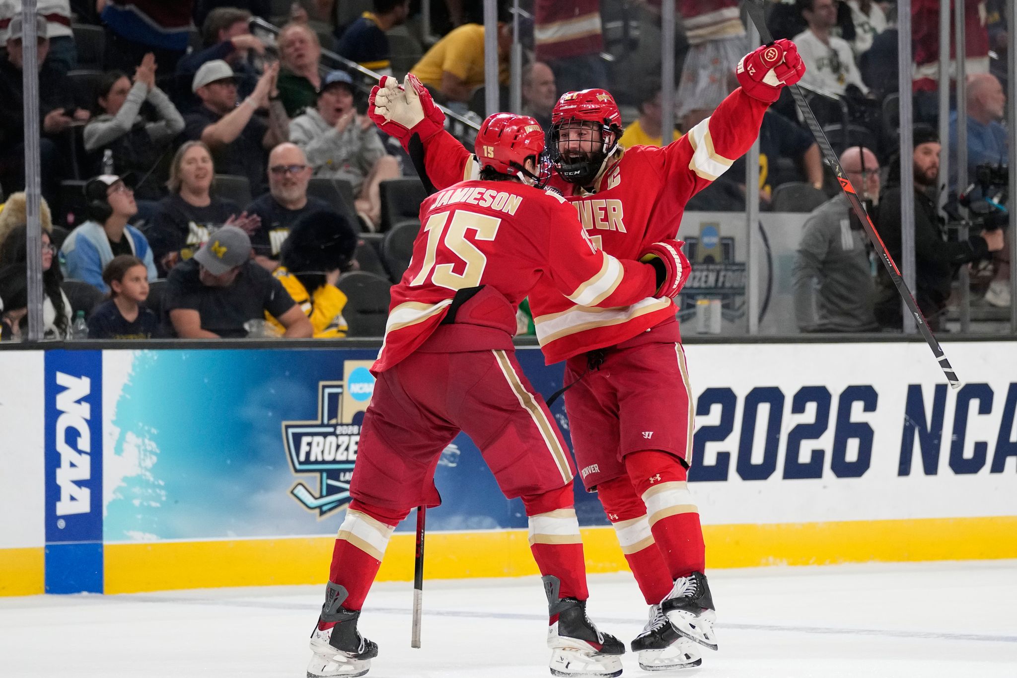 Kent Anderson’s 2-OT winner lifts Denver past Michigan 4-3 in Frozen ...