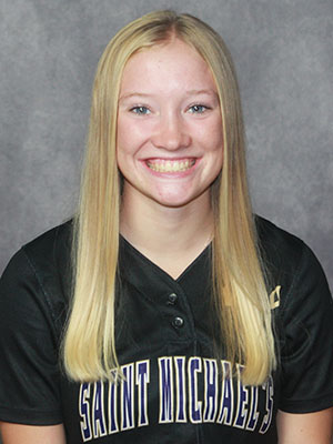 Edgerly passes 100 career hits at Saint Michael's College