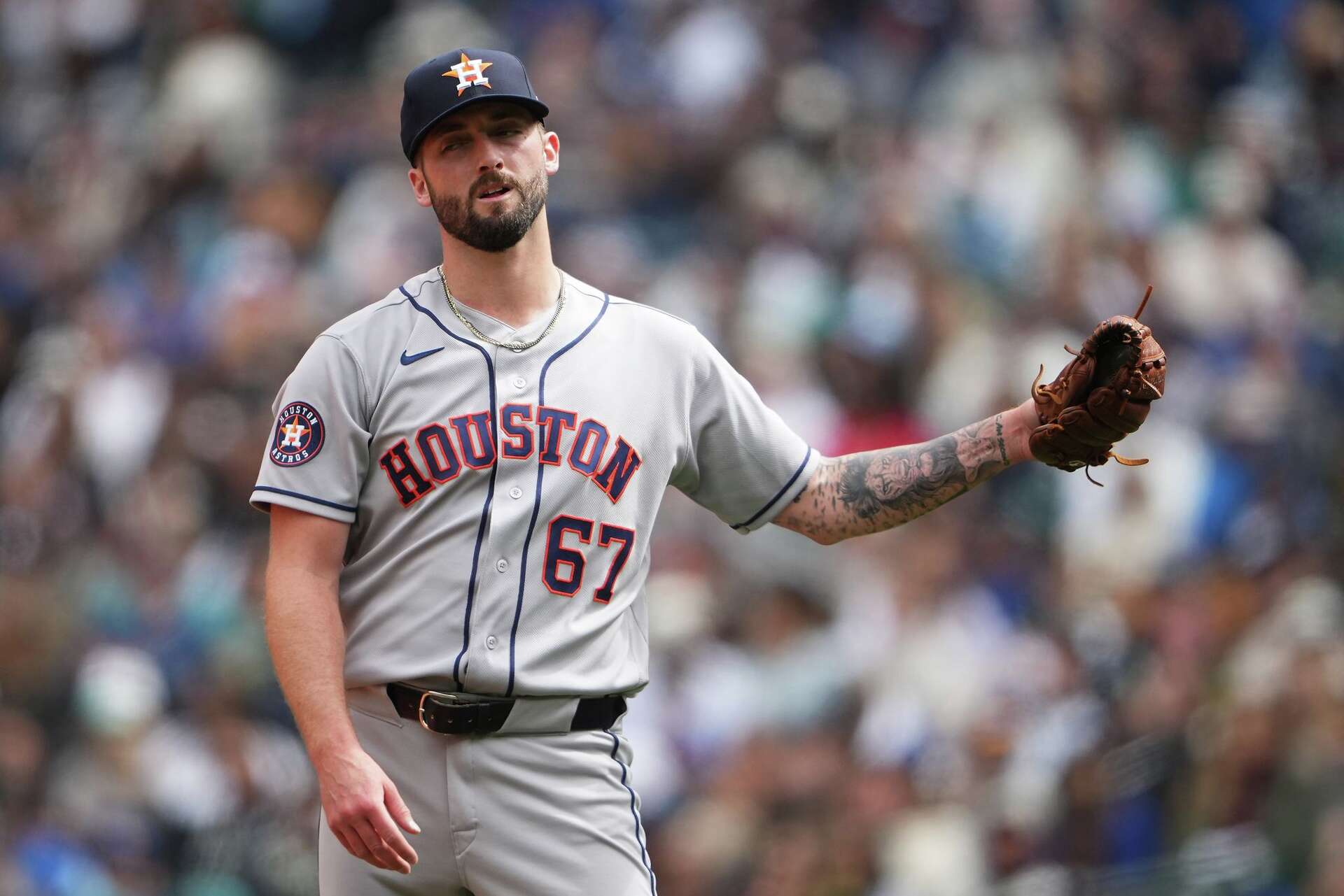 Astros lose another starter, Cody Bolton leaves Sunday’s 6-1 loss to ...