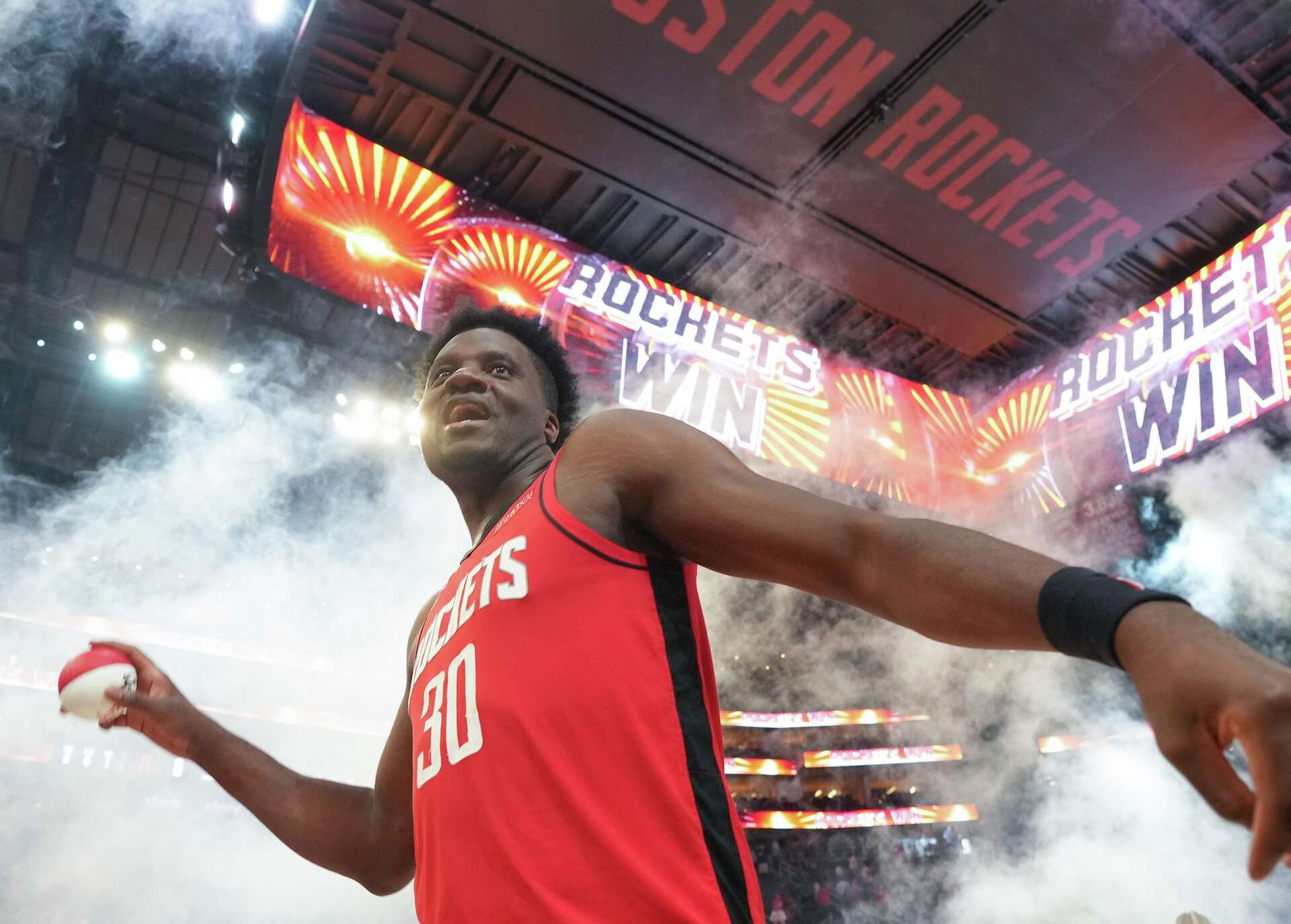 Rockets' Clint Capela enjoys first 3-pointer of his NBA career
