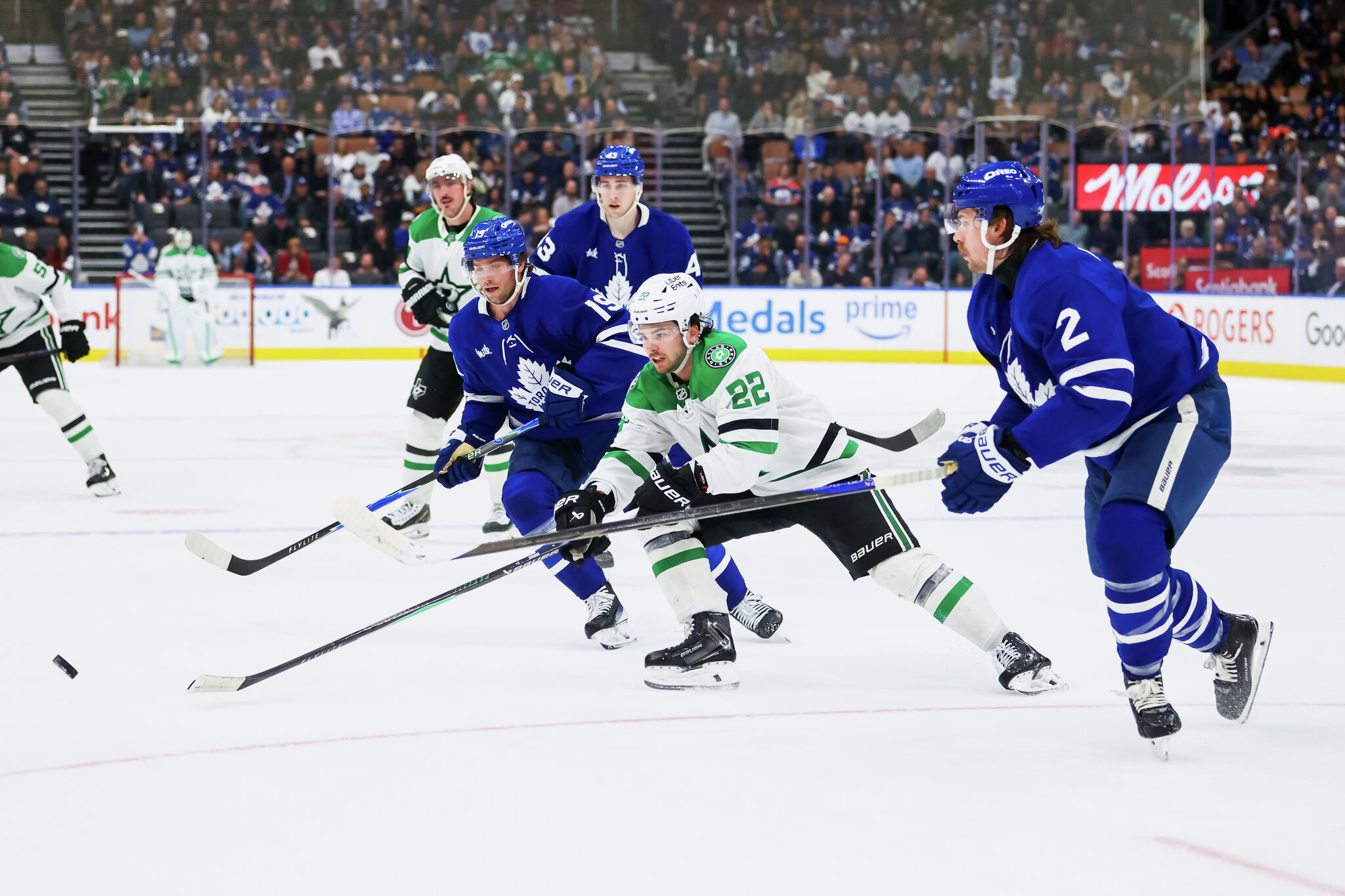 Mavrik Bourque's hat trick helps Stars complete comeback vs. Leafs