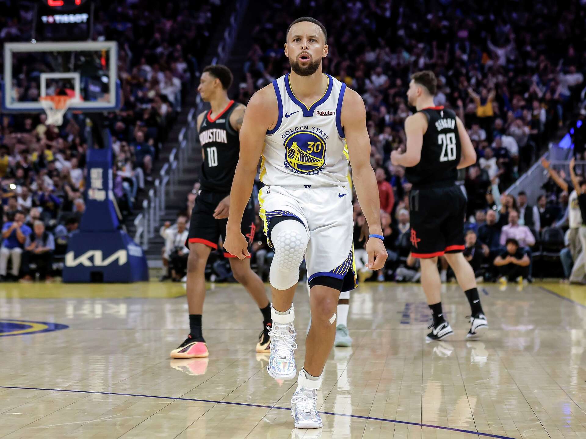 Warriors’ Steph Curry back in postseason. Will it be his final whirl?