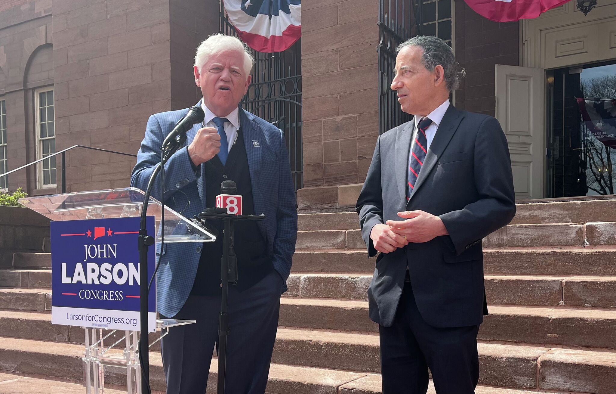 Larson has endorsements, Bronin leads in money in CT race for Congress