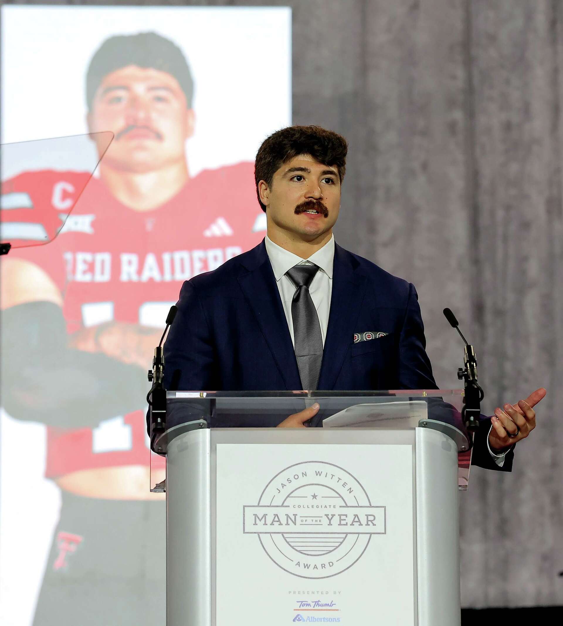 Texas Tech's Jacob Rodriguez wins Jason Witten Man of the Year Award