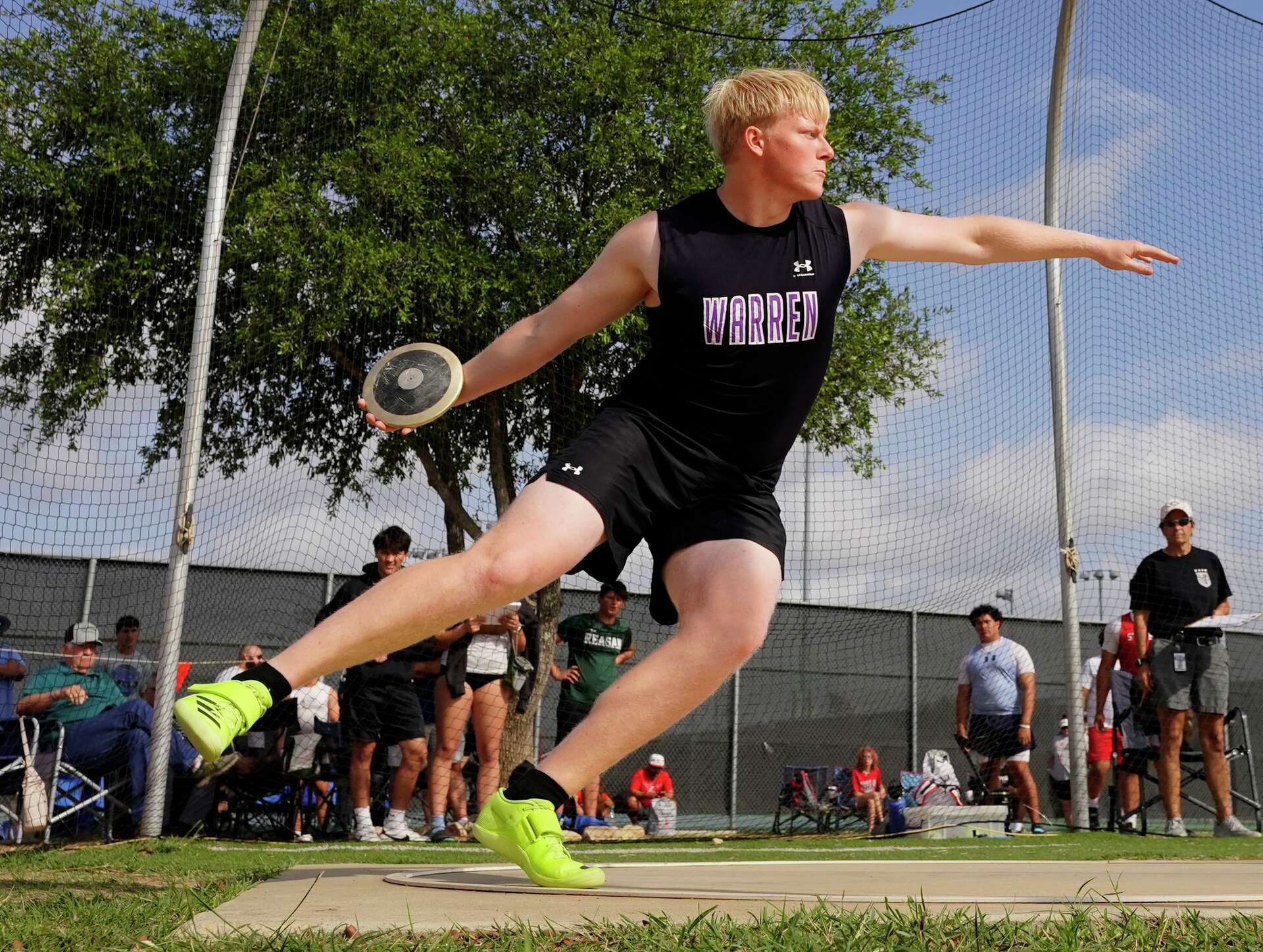 Stevens' Kaleb Ned wins discus at area track championships
