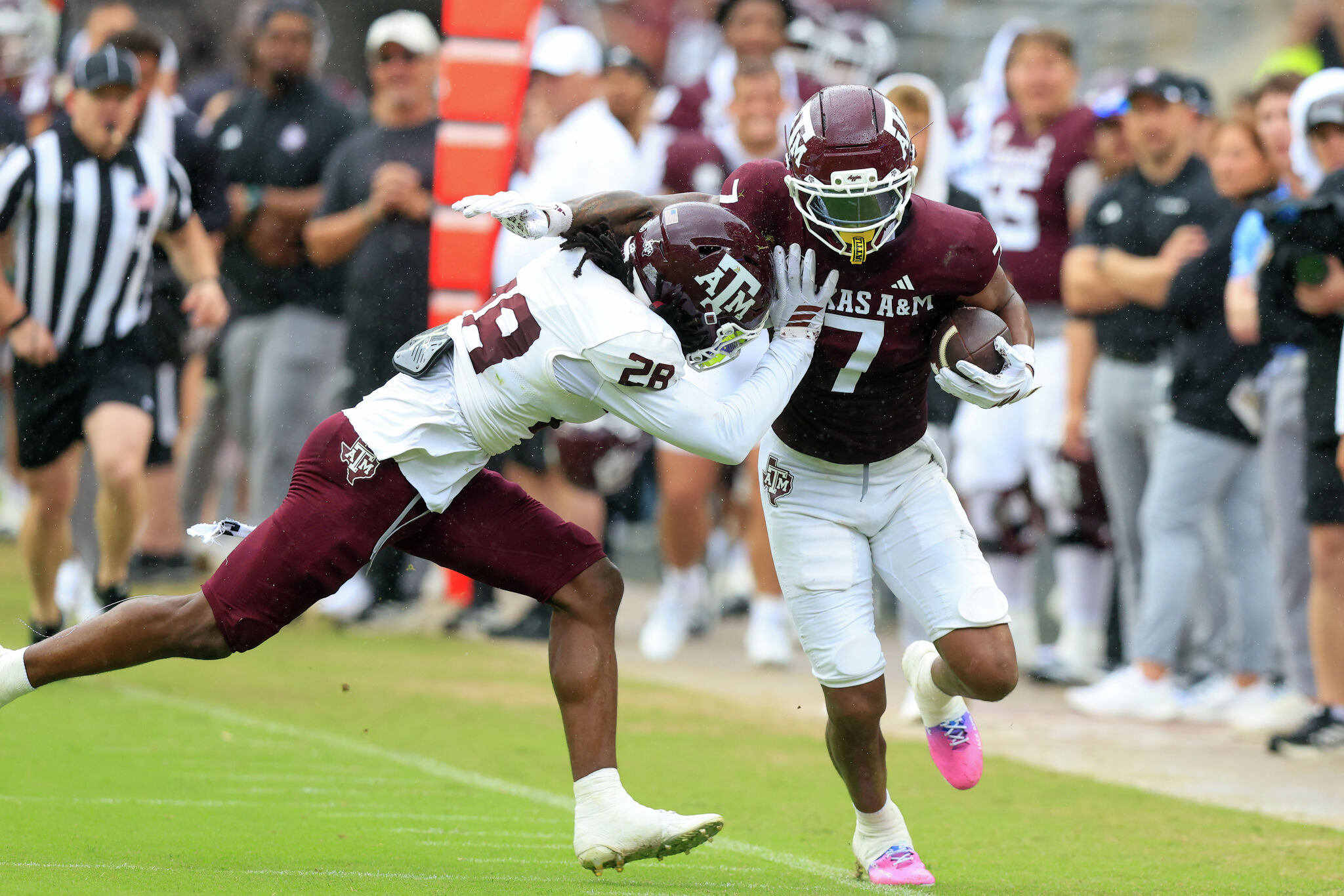 Texas A&M football newcomer Isaiah Horton among spring game highlights