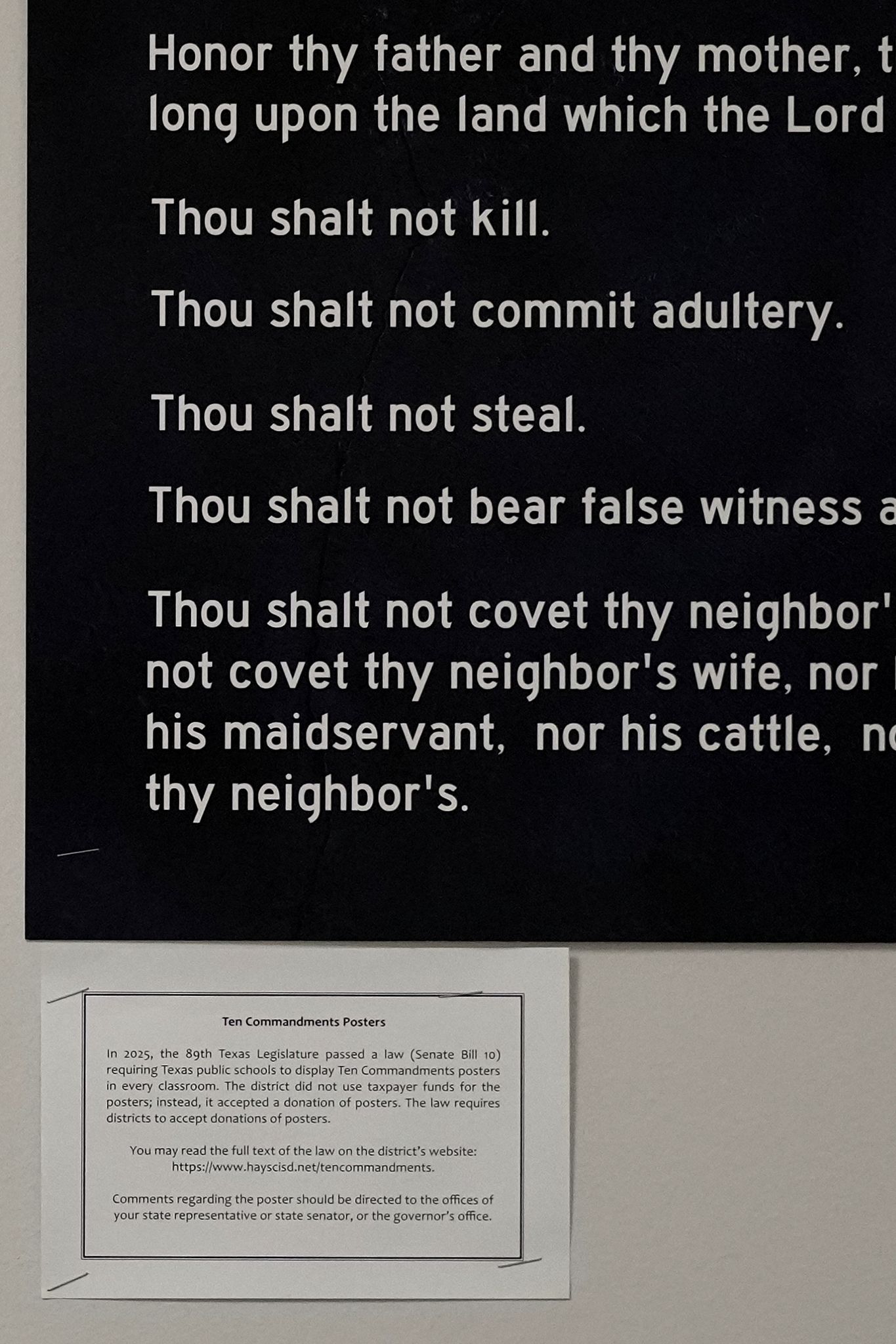 Texas can require public schools to display Ten Commandments in ...