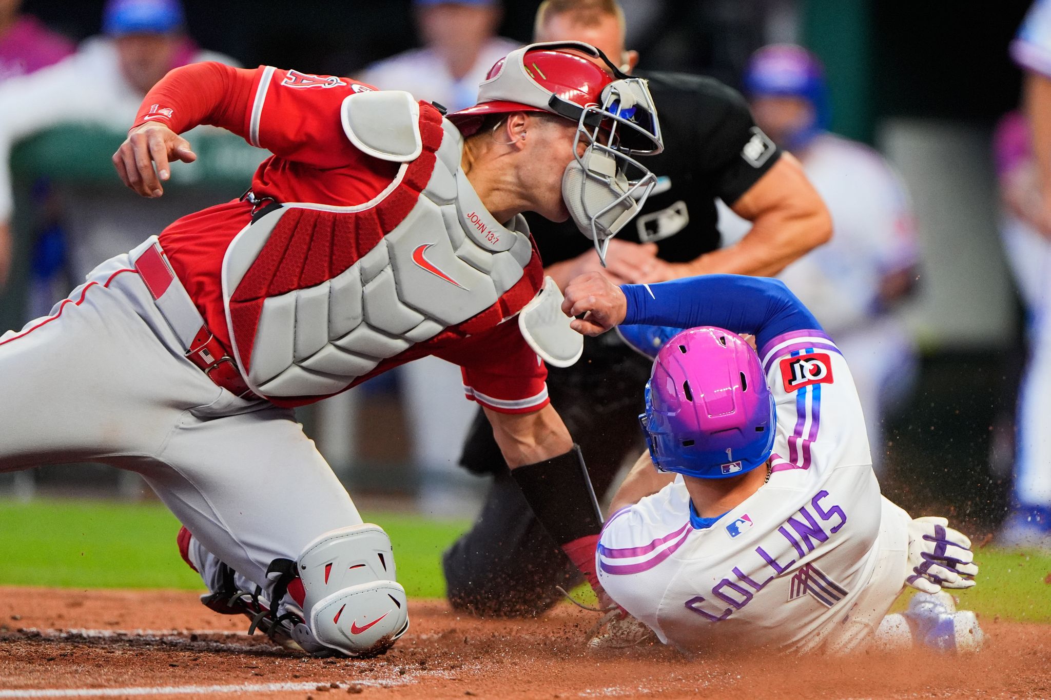 Collins' 2 RBIs, Cameron's 6 strikeouts help the Royals to a 6-3 win ...